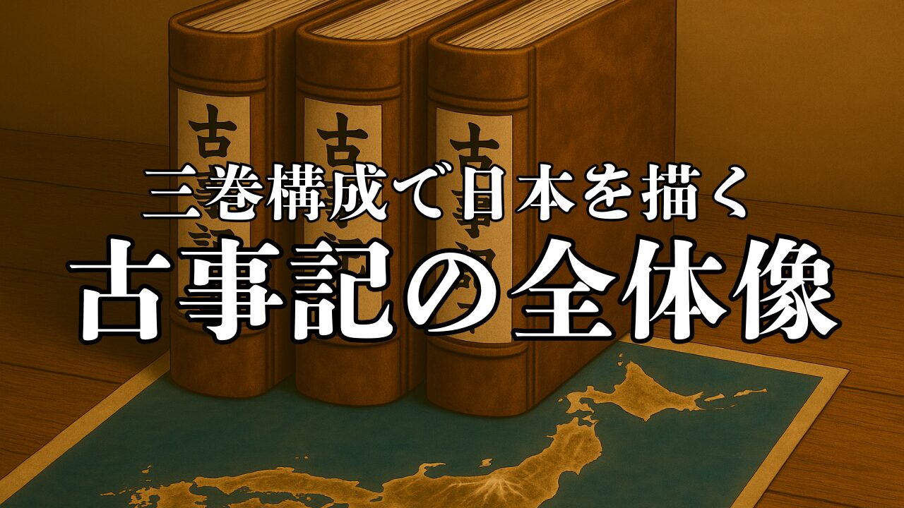 古事記とは？三巻構成（上巻・中巻・下巻）をわかりやすく解説